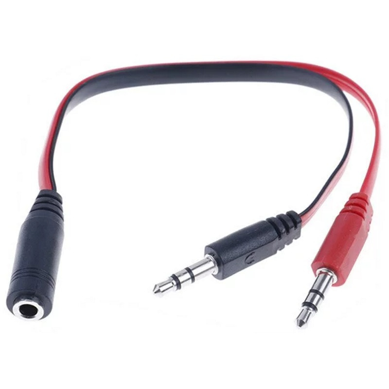 FAST ASIA Adapter Audio 3.5mm stereo jack (M) na 2x3.5mm stereo jack ...
