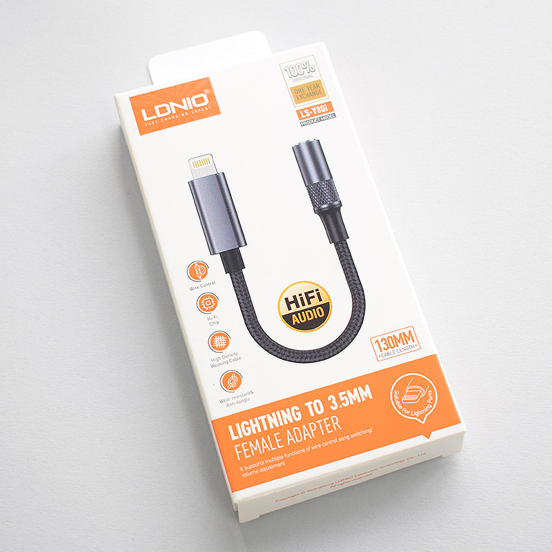 Adapter LDNIO LSY80i za slusalice iPhone Lightning na 3.5mm beli ...
