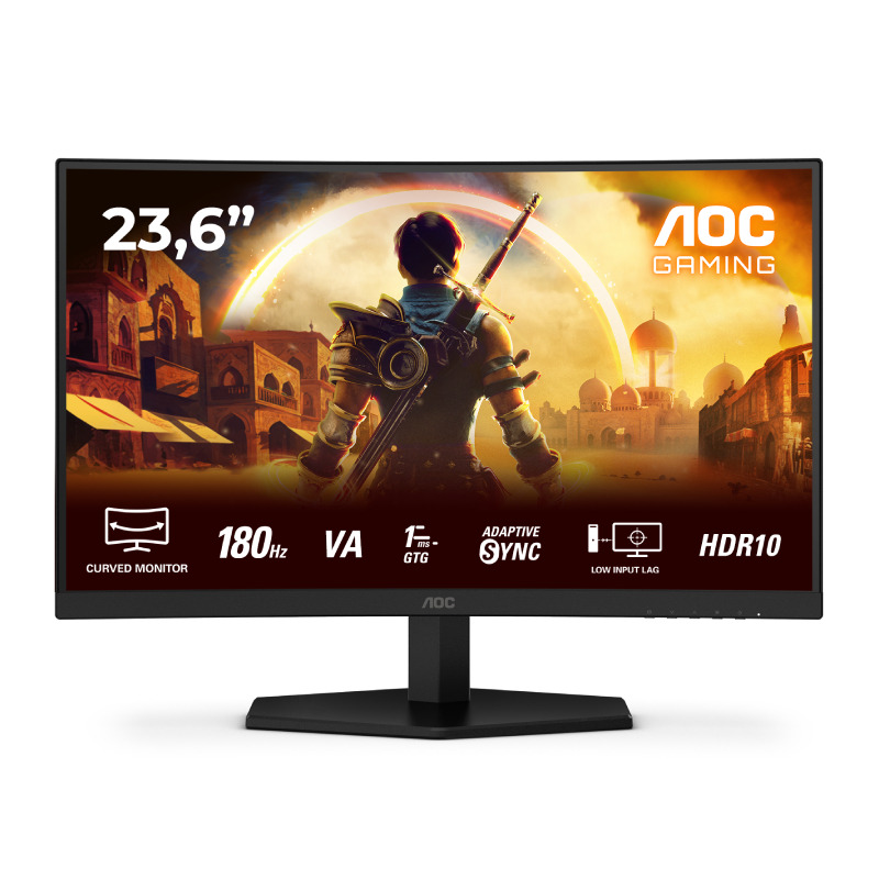 AOC 23.6 inča C24G42E FHD 1920x1080 VA 180 Hz zakrivljeni gaming ...