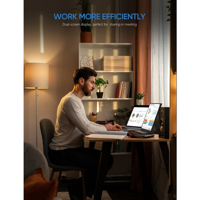 Eksterni Monitor za Laptop Arzopa S1 15.6 FULL HD IPS 60Hz Zvučnici ...